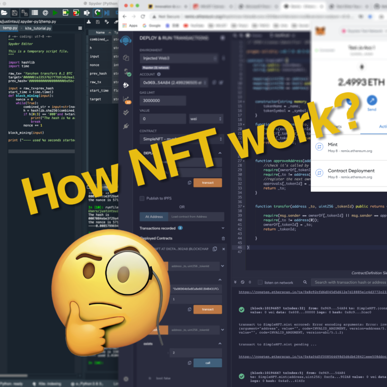 How NFT works? Blockchain? - Justin Tsui